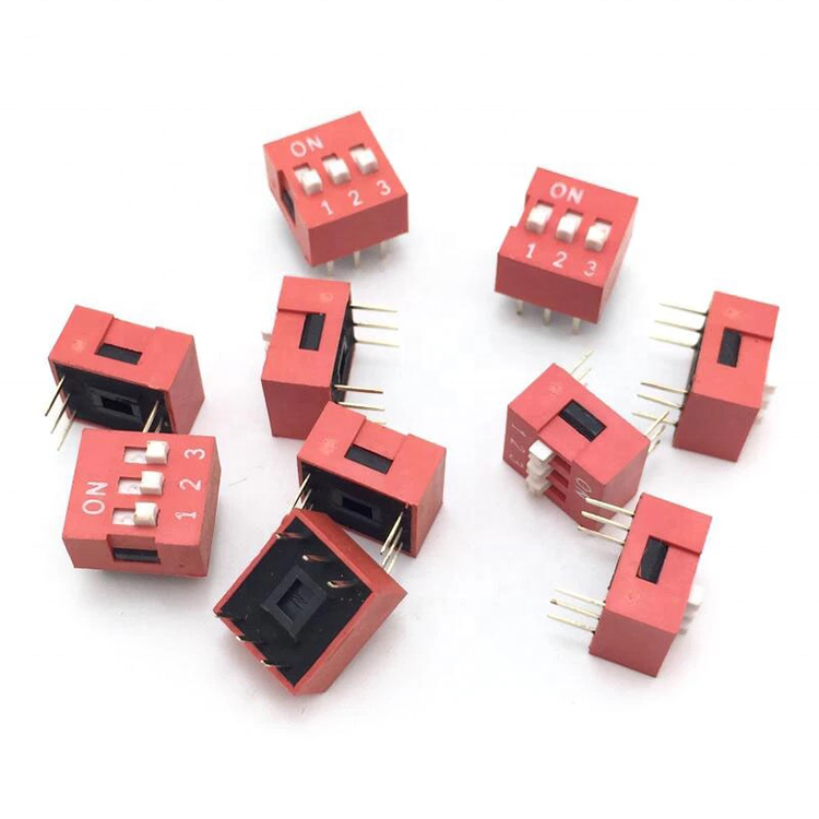 Buy Piano Type Side Dial Dip Switch 2.54mm 4 Position Dp-04 Switch 4p ...