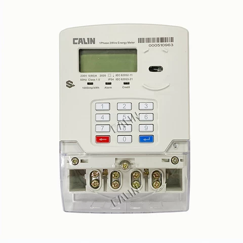 Buy Professional Design Prepaid Keypad Single Phase Digital Energy Meter Sts Smart Electricity ...