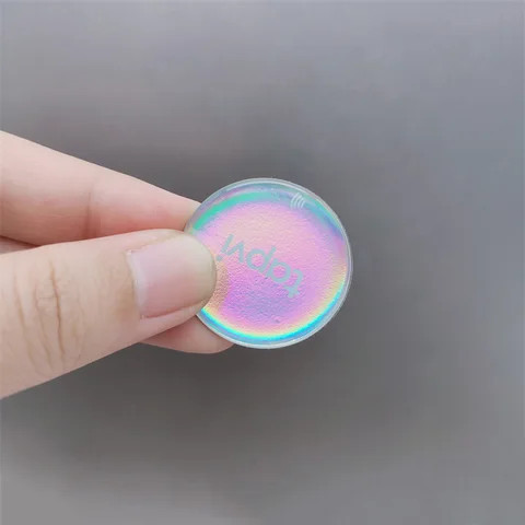 Buy Rfid Tag Ntag213 Epoxy Card Anti-counterfeiting Nfc Laser Drop Card ...