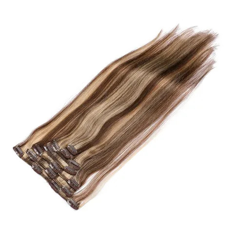 Buy Seamless Clip In Hair Extension Indian Bayalage Clip In Hair ...