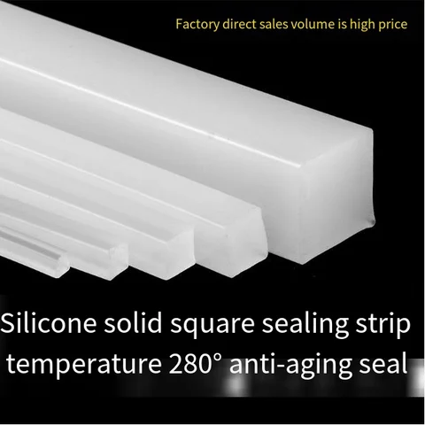 Buy Solid High Temperature Sealing Strip Silicone Rubber Waterproof ...
