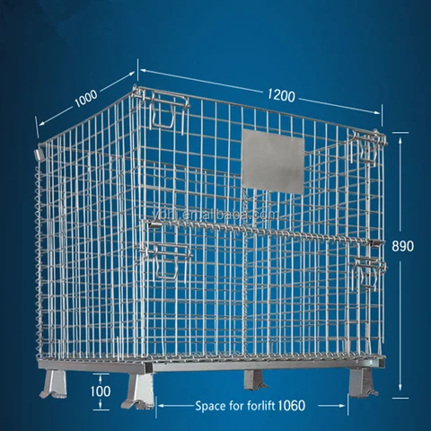 Buy Stackable Storage Cages Heavy-duty Electric Galvanized Metal Wire ...
