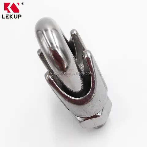 Buy Stainless Steel Us Type Malleable Wire Rope Clip Ss304 Ss316 U Bolt ...