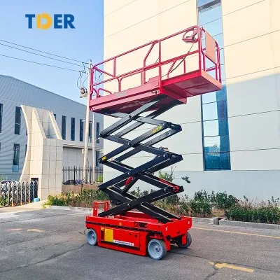 Buy Tder Aerial Work Lift Platform Tdwp0810 8m Lifting Scissor Lift For ...
