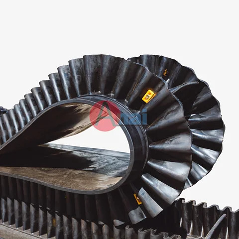 Buy Vertical Sidewall Concrete Belt Conveyor Vulcanized Rubber Seamless ...