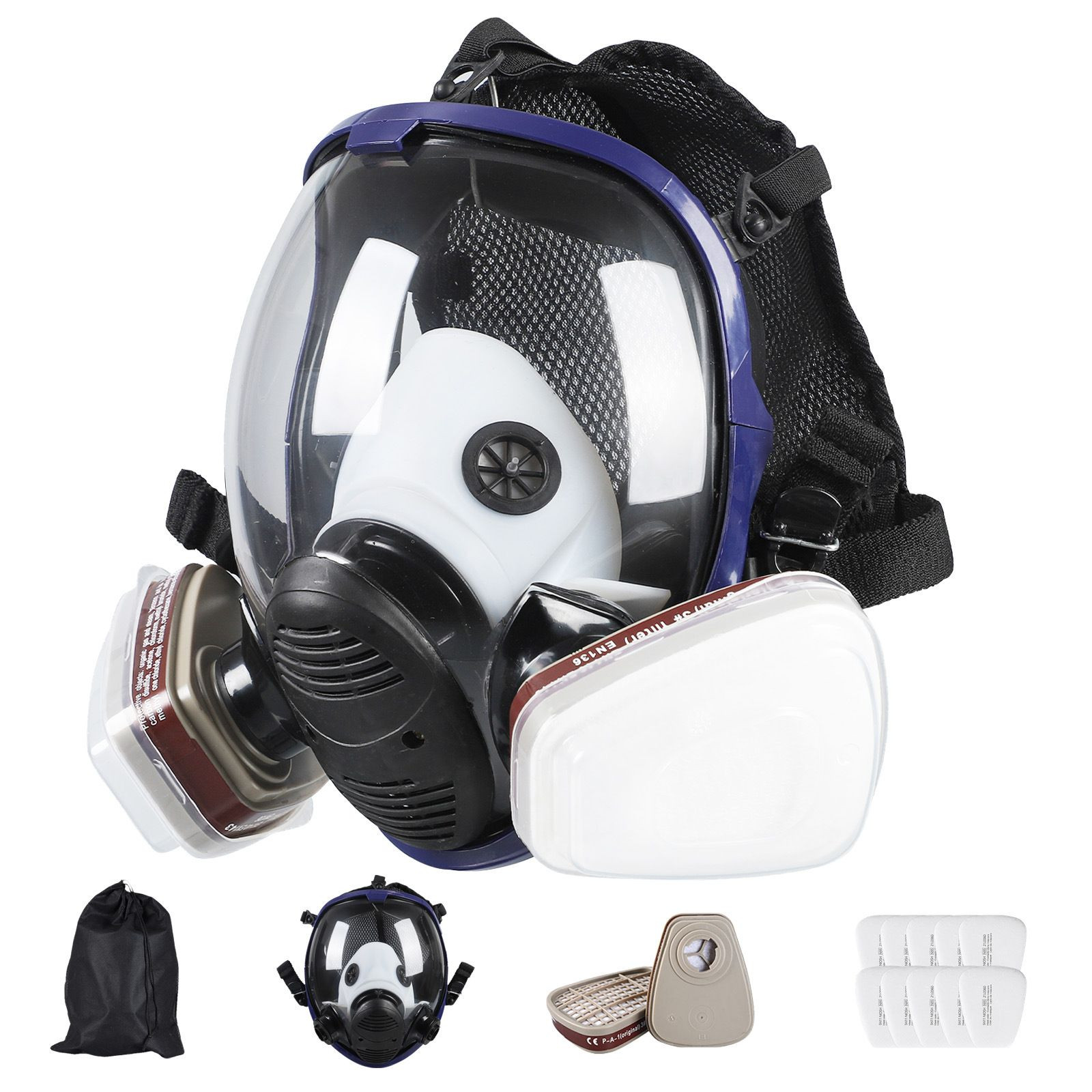 Buy Gas Mask Full Face Mask from Linyi Leibaojia Labor Protection ...