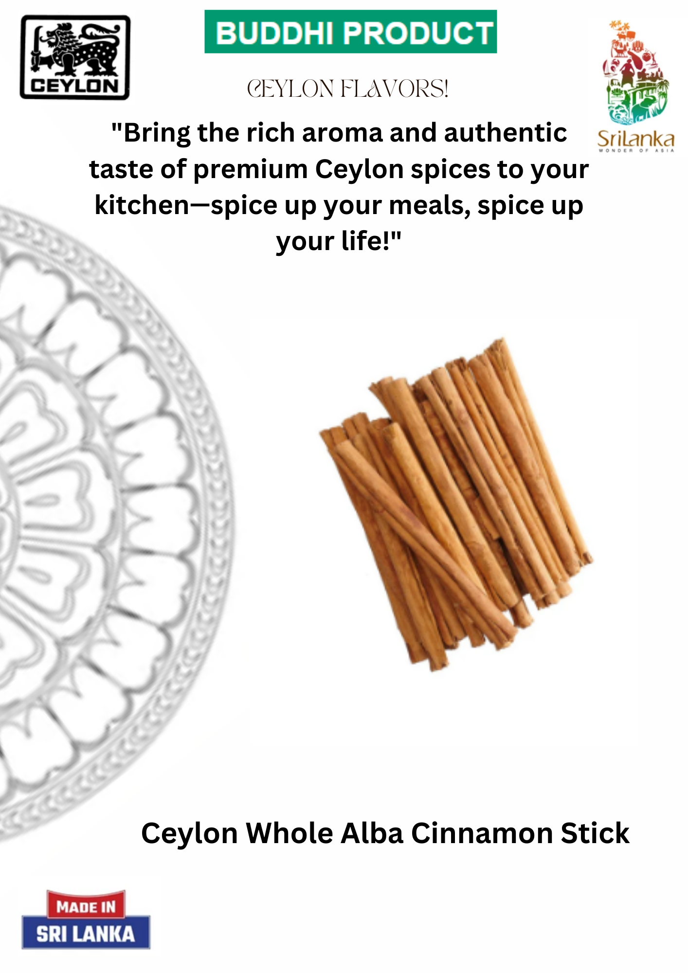 Buy Ceylon Whole Cinnamon Alba – Premium Grade True Cinnamon Sticks ...