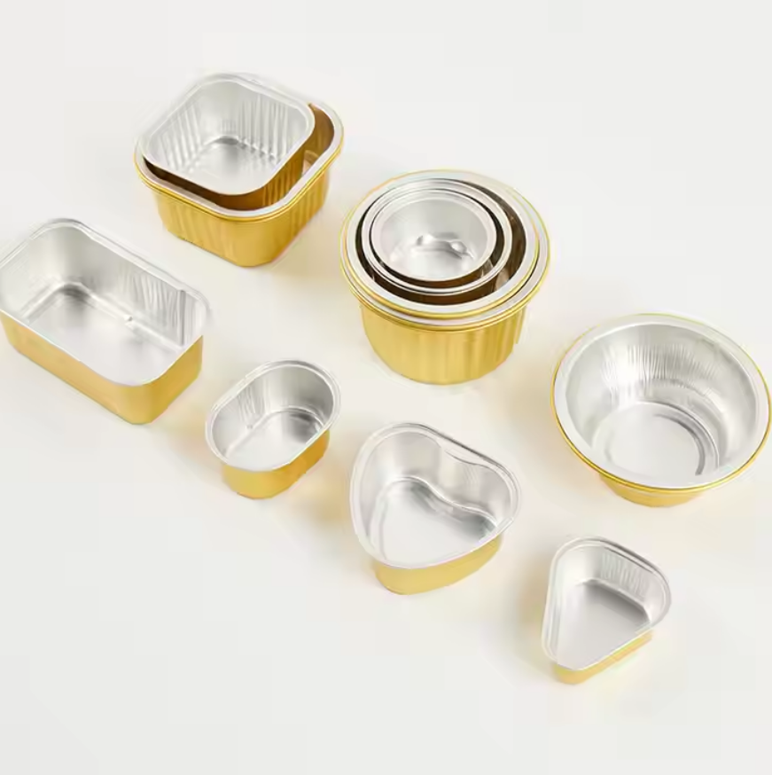 Buy 1000 Packs Gold Round Color Ful Pie Pans Aluminum Foil Baking Pans ...