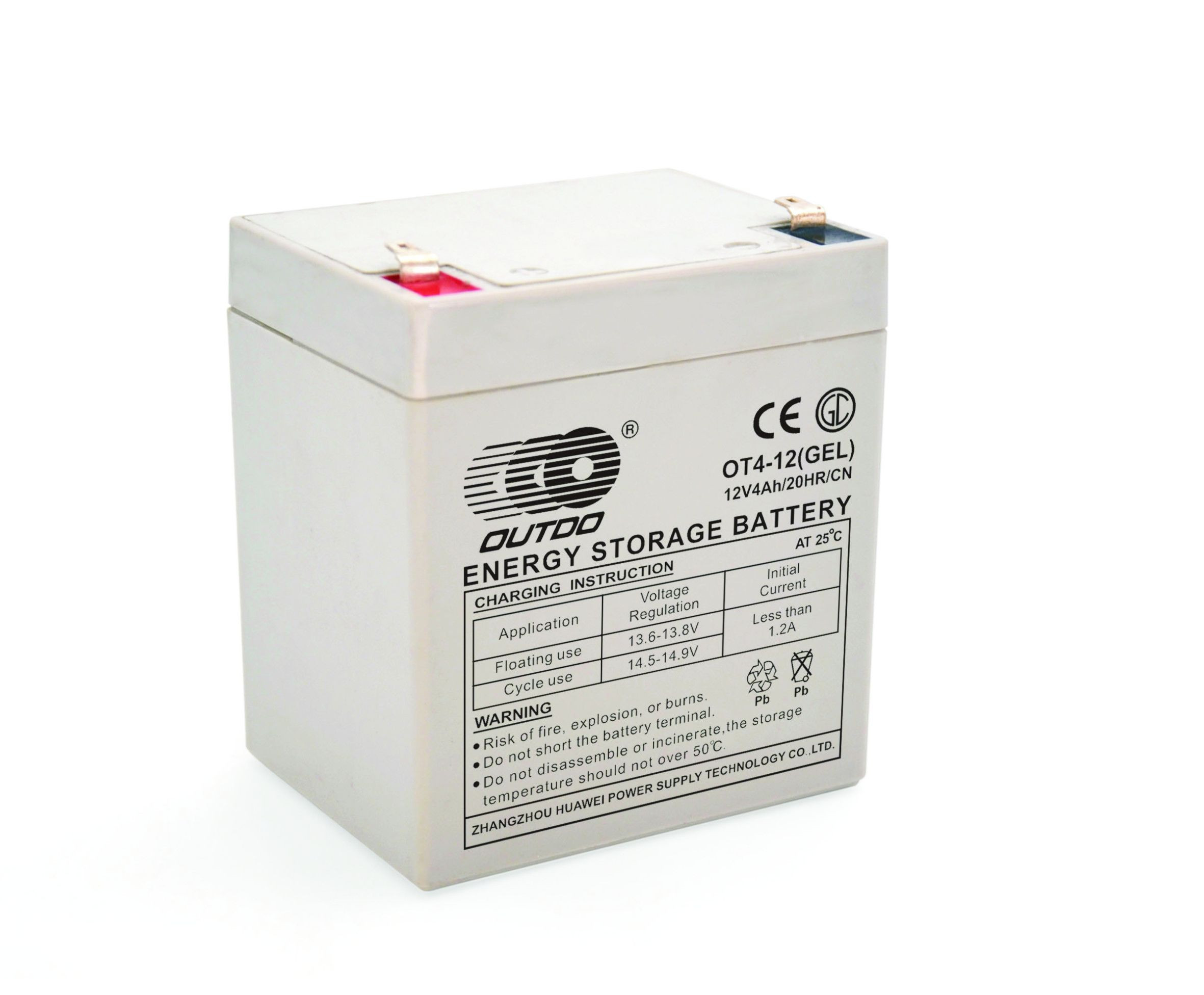 Buy Outdo Gel Energy Storage Battery Ot4-12(gel)/cn from Zhangzhou ...