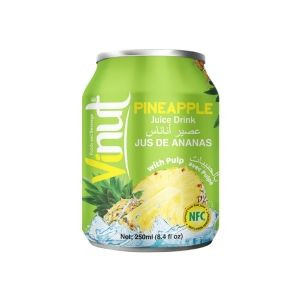 Buy 250ml Pineapple Juice Drink With Pulp Vinut Hot Selling Free Sample ...