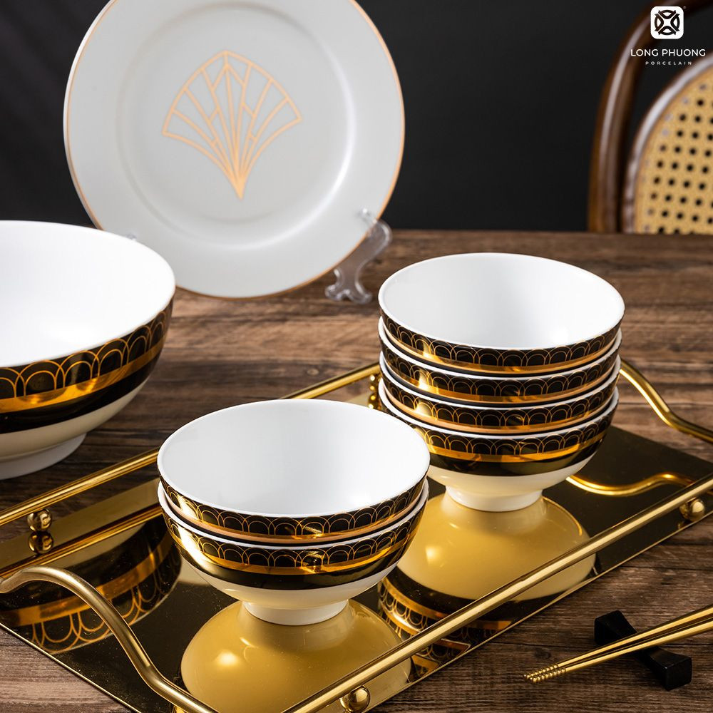 Buy Kim Lai Gold-plated Dinnerware Set from Long Phuong Group Joint ...