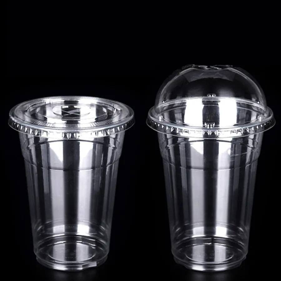 Buy Disposable Plastic Pet Cups With Lids from Ningbo BioJi Packaging ...