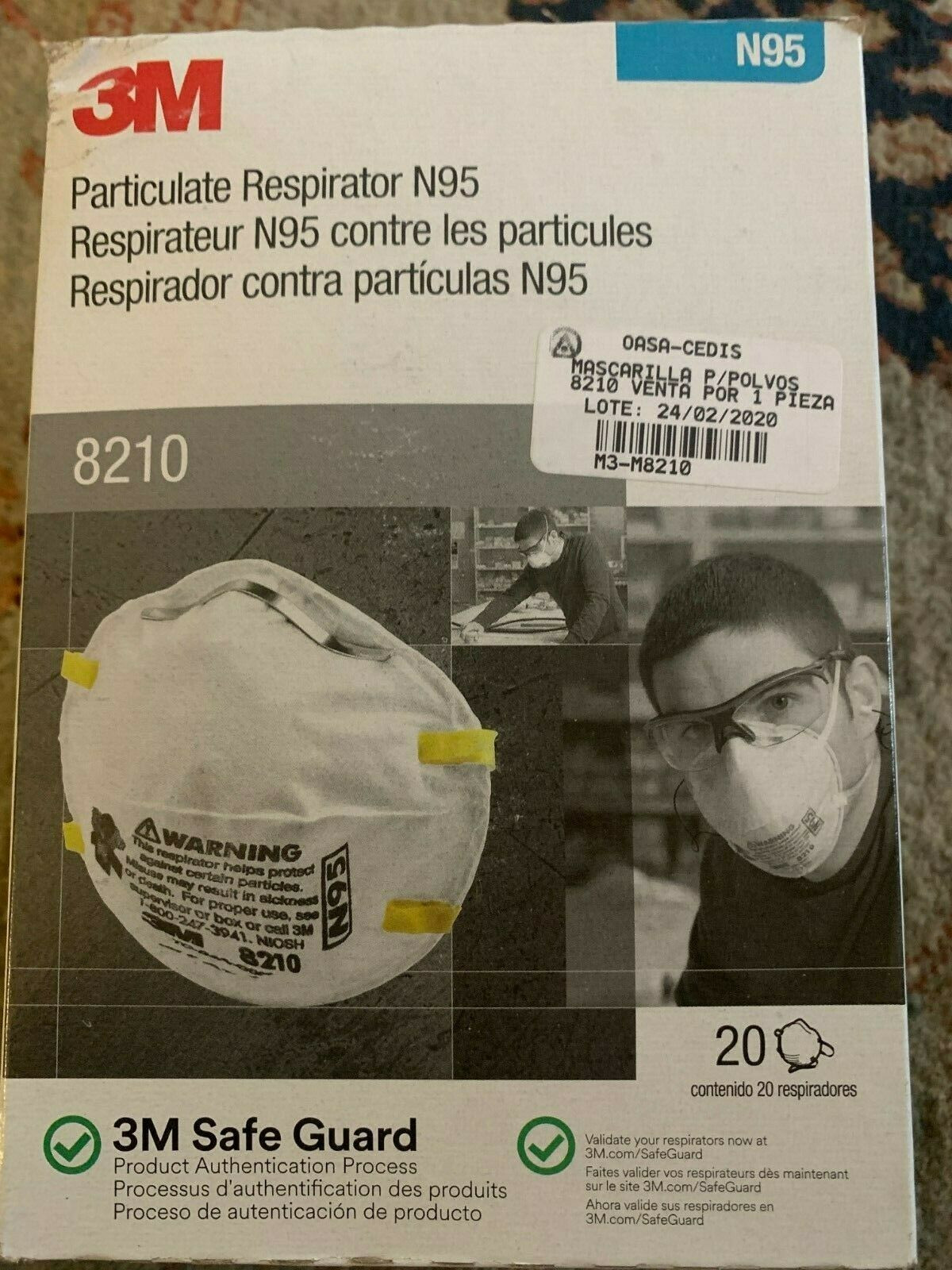 Buy Disposable Face Mask 8210 And 8210 V And 1860 from UAB "Arisofija ...