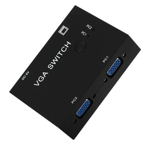 Buy 2 Input 1 Output Vga Switch 2 In 1 Out Plug And Play Support Vga ...