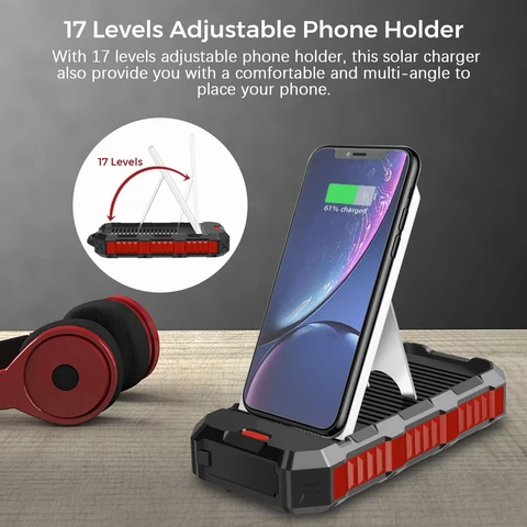 Buy 2023 New Outdoor Flashlight 30000mah Solar Cell Wireless Bracket ...