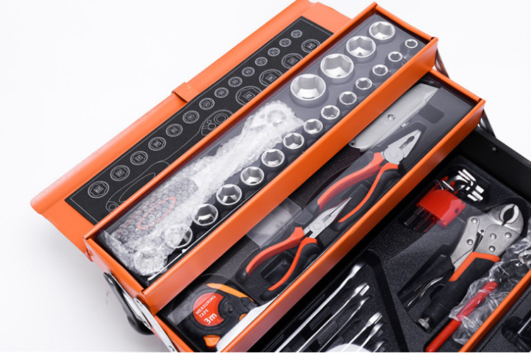 Buy 85 Pcs Combination Wrench Complete Socket Kit Repair Hand Tool Set ...
