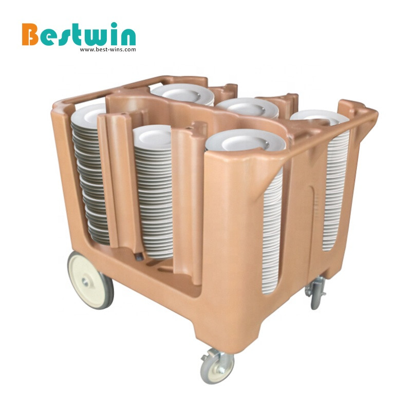 Buy Commercial Restaurant Kitchen Plastic Rotomold Plate Storage Tolley ...