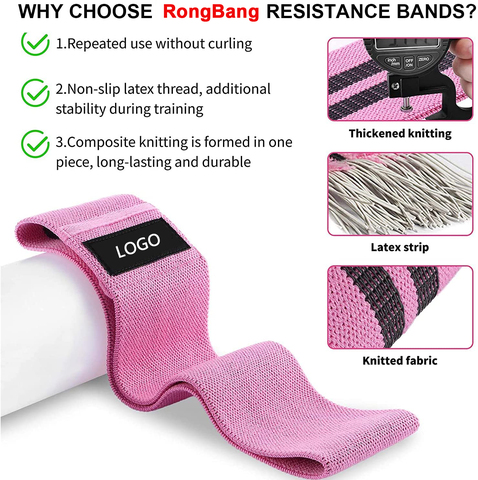 Buy Custom Logo Fitness Hip Circle Loop Resistance Bands Exercise Bands ...