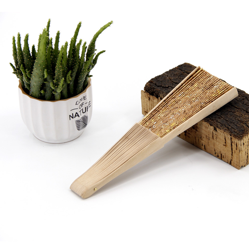 Buy Eco-friendly Traditional Wooden Hand Fans With Cork Fabric ...