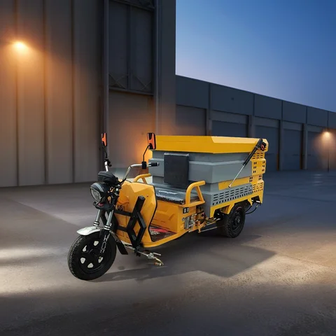 Buy Electric Three-wheeled High-pressure Cleaning Vehicle Road Surface ...