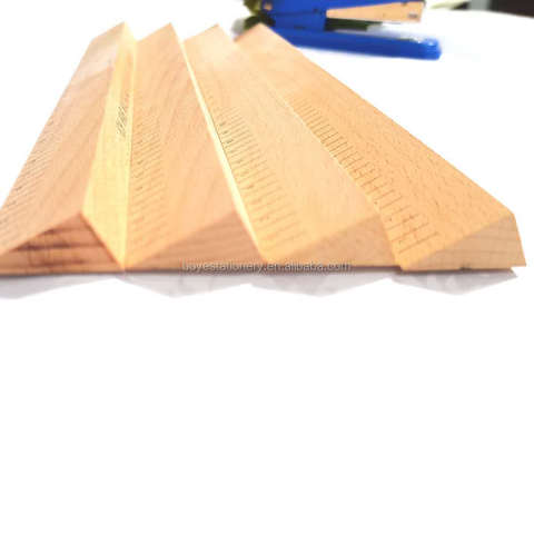 Buy Engineering Measuring Tool Three-edged Ruler Wood Angle-line ...