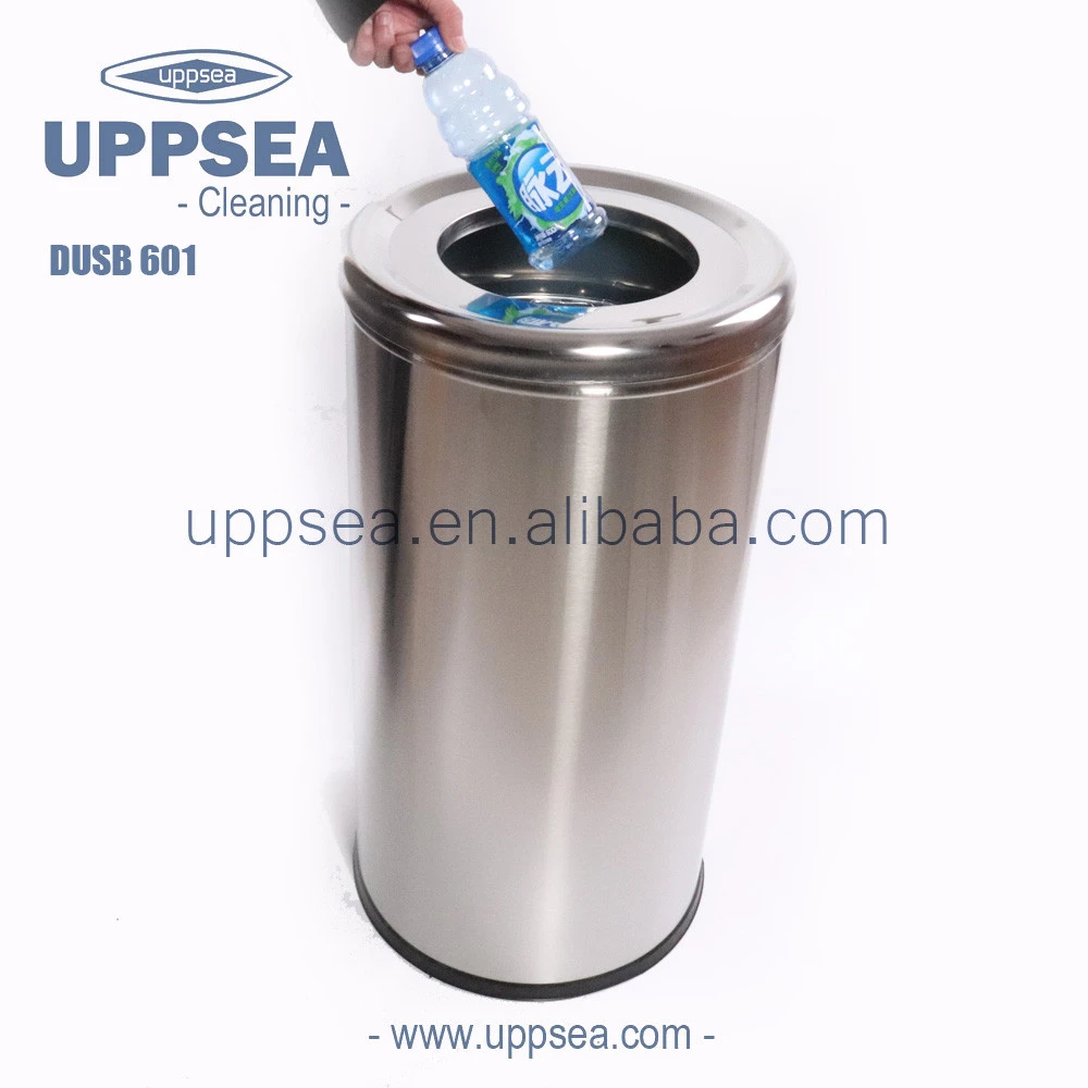 Buy Full Collection Stainless Steel Bullet Open Dome Top Trash Can ...