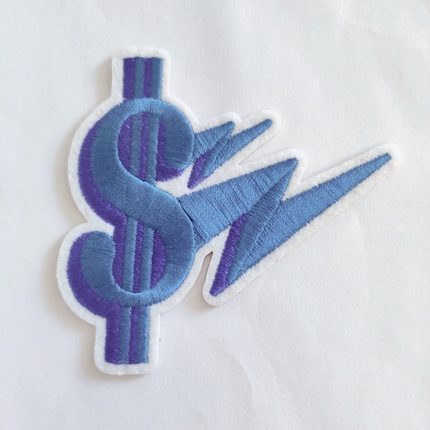 Buy 100% Full Embroidery Patch Various Shapes Red Iron On Patch Custom ...