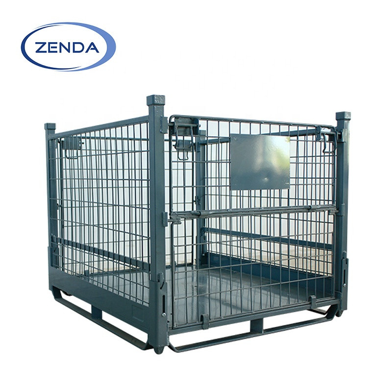 Buy High-performance Collapsible Stackable Steel Stillage Cage Pallet ...