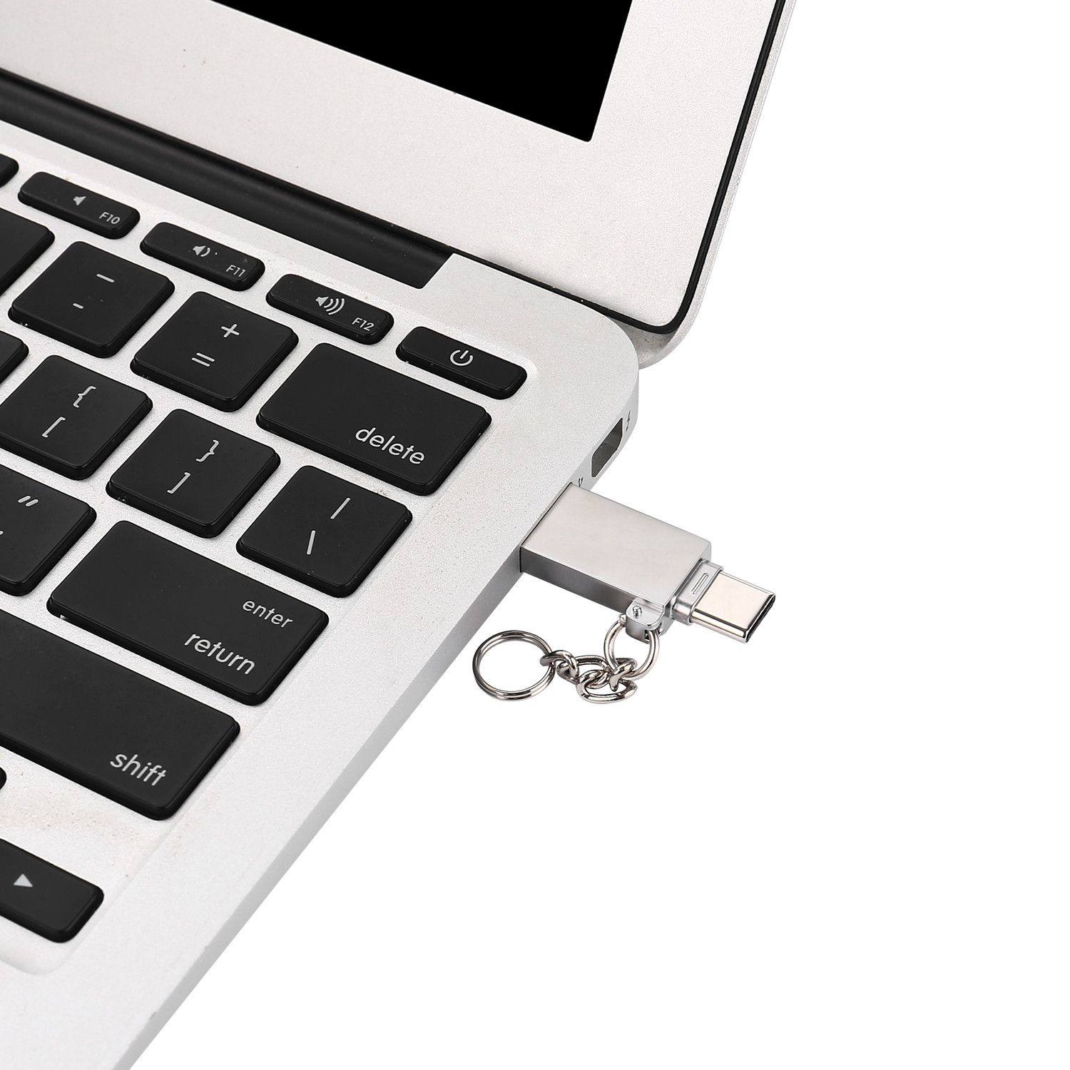 Buy Keychain Portable Otg 2 In 1 Card Reader For Type C &usb A ...