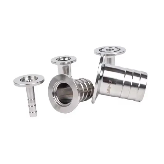 Buy Kf16 And Kf25 Vacuum Flange To Rubber Hose Barb Adapter Sanitary Stainless Steel 304 Iso-kf ...