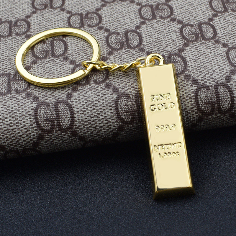 Buy Metal Keychain Gold Keychain Gold Bar Keychain Can Be Customized ...