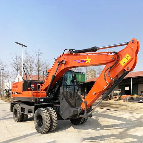 Buy Mobile Wheel Excavator Wheeled Digger Construction Equipment 15 Ton ...