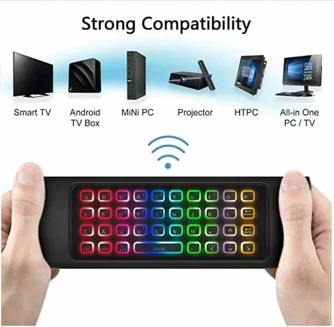 Buy Mx3 Backlight Air Mouse T3 Smart Remote Control 2.4g Keyboard With ...