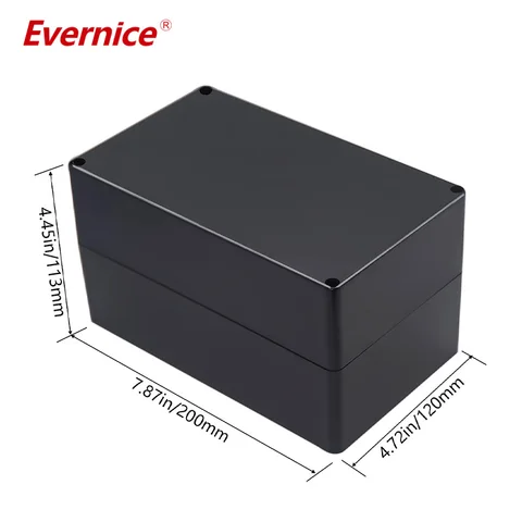 Buy Outdoor Waterproof Black Abs Plastic Enclosure Electronic ...