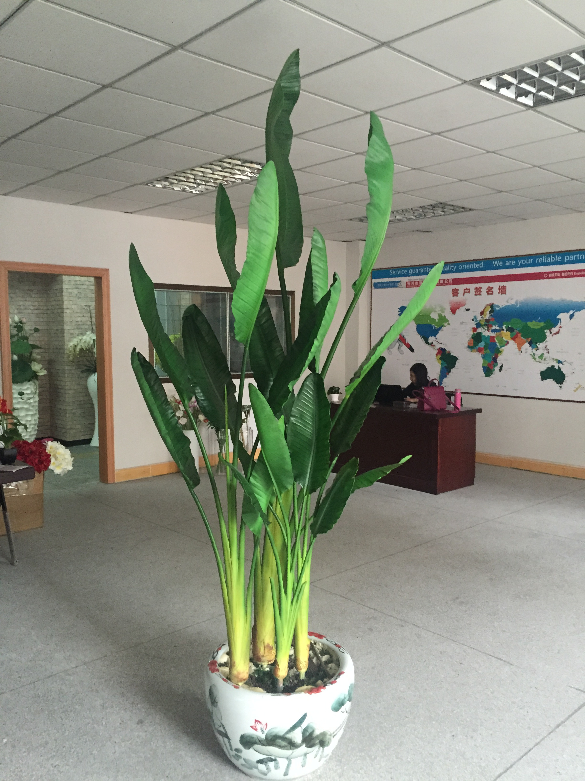Buy Plastic Banana Tree Travellers Tree Artificial Banana Leaf from ...