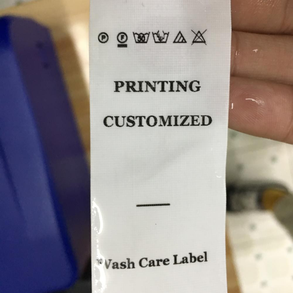 Buy Printable Wash Care Label Roll In Garment Labels from Yiwu Rongxin ...