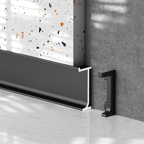 Buy Recessed Skirting Lines Are Embedded In The Wall Panel And ...