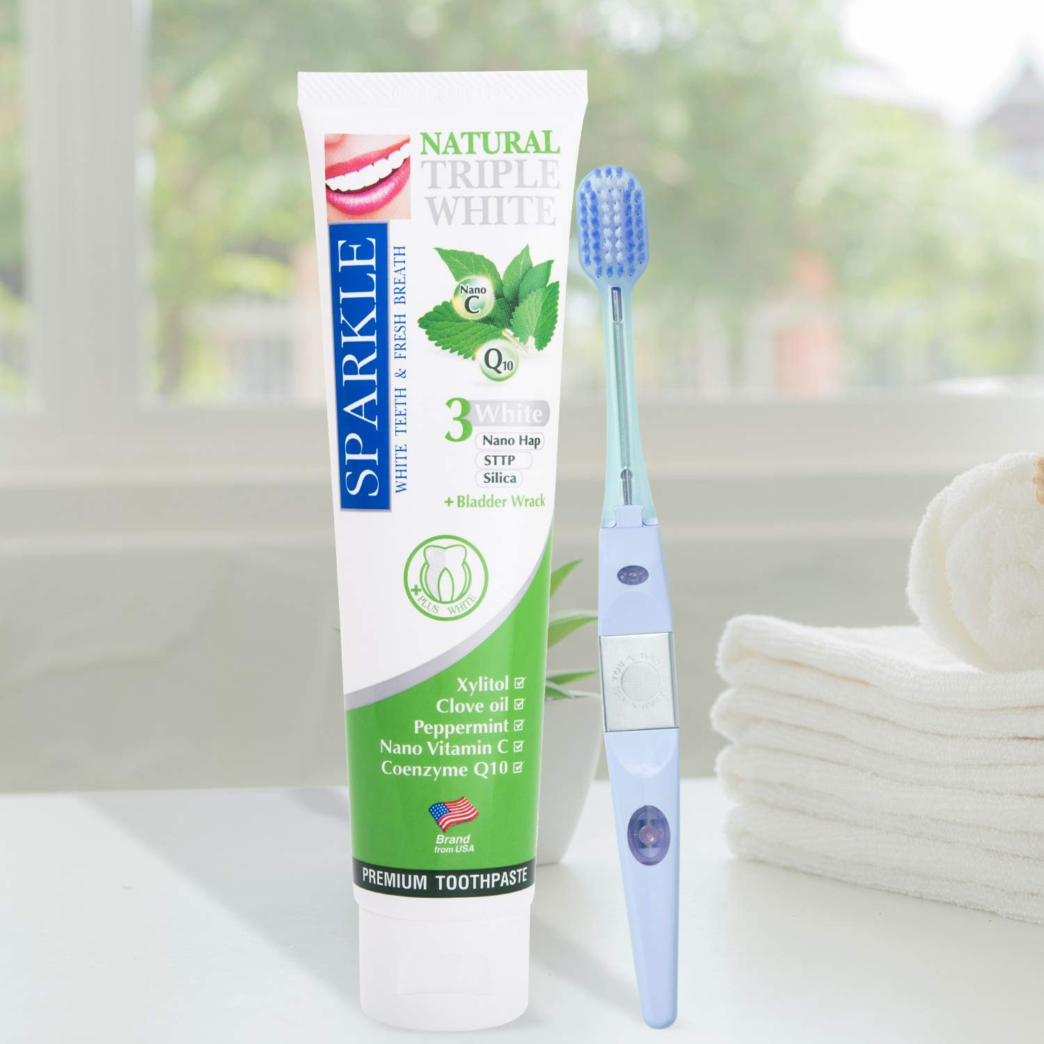 Buy (sparkle) Triple White Premium Toothpaste 100g from KURON ...