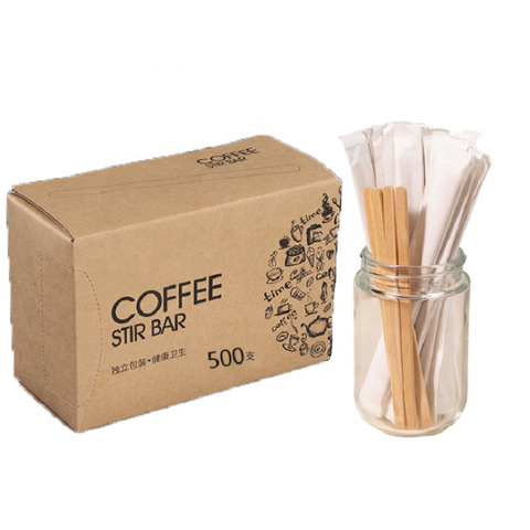 Buy Spot Supply Disposable Different Size Paper Wrapped Wooden Coffee ...