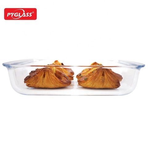 Buy Square Pyrex Glass Bakeware With Bamboo Lid Glass Baking Dishes ...