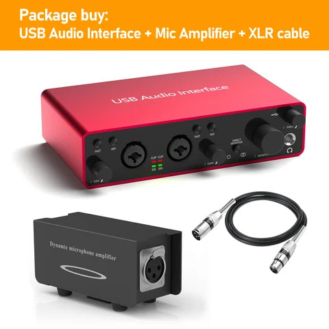 Buy Studio Usb Audio Interface Sound Card Recording Dynamic Activator ...