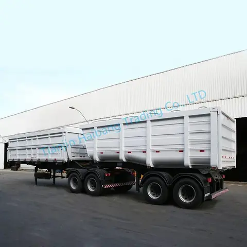 Buy Super Link Side Dump Trailer Train Type Double B Super Link Side ...