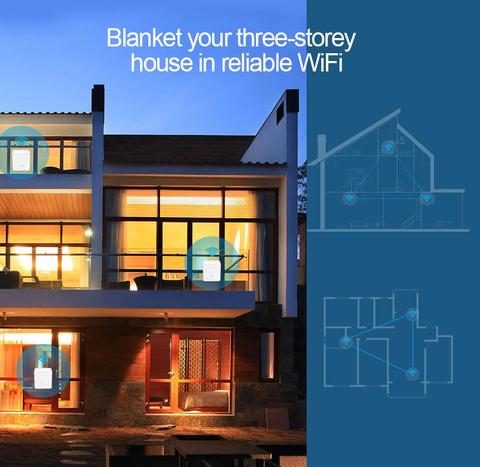 Buy Tenda Mw3 Three Packs Nova Wireless Repeater Home Gigabit Dual Band ...