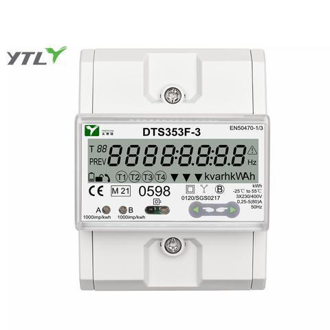 Buy Three Phase Din-rail Electric Power Meter from Zhejiang Yongtailong Electronic Co., Ltd ...