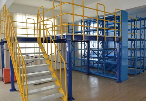 Buy Two Tier Warehouse Heavy Loading Storage Mezzanine Rack from ...