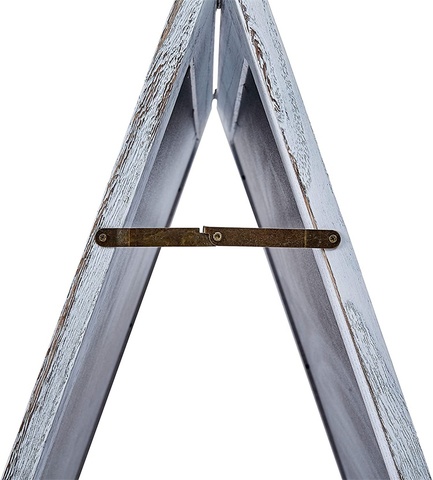 Buy Wooden Chalkboard, Rustic Foldable Wood Black Board, Free Standing ...