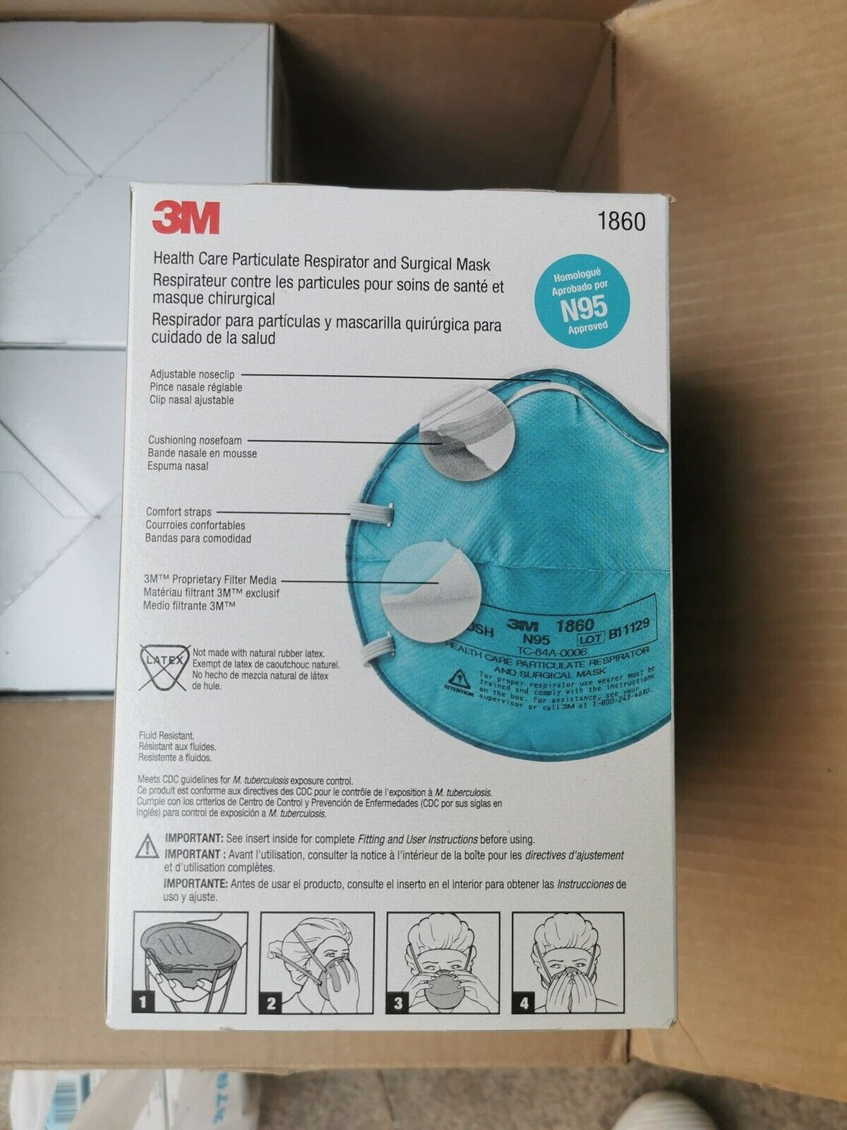 Buy 3m 1860 N95 Niosh Face Mask from HD LINKS LIMITED, China ...