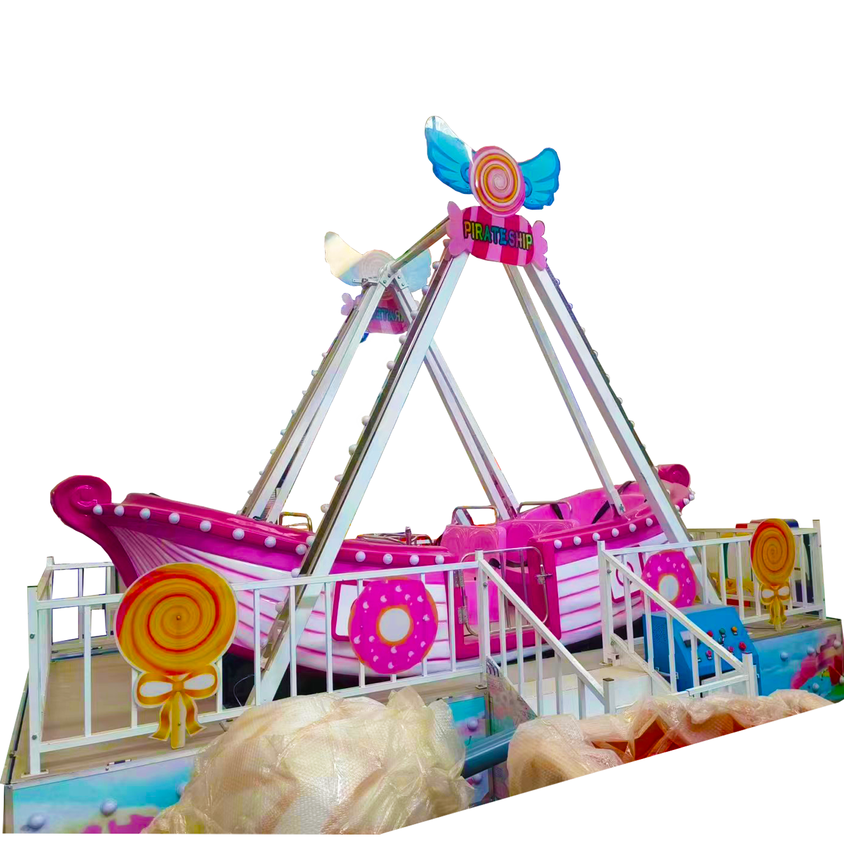 Buy Playground Rides Outdoor Amusement Park Kiddie Pirate Ship With ...