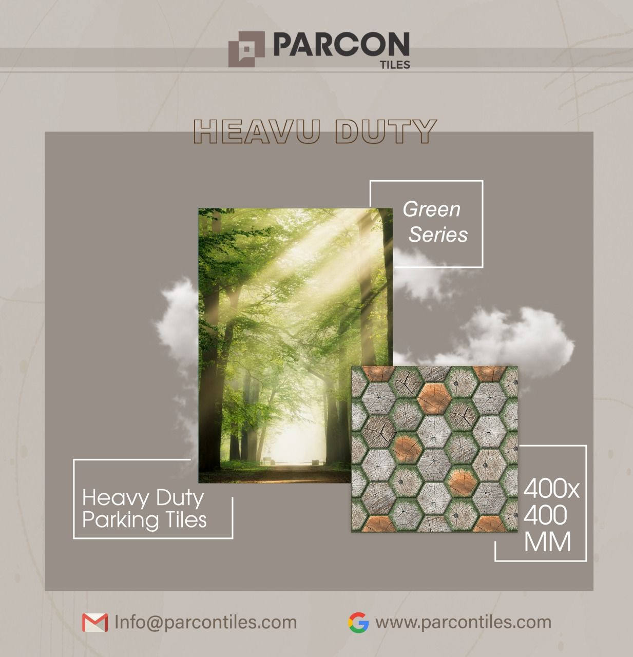 Buy 400x400mm Outdoor Porcelain Tiles from Parcon Tiles, India ...