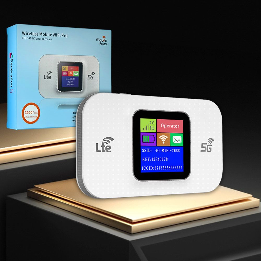 Buy 4g Mifi Wireless Router Wifi 3000mah Type-c Portable Mobile Wifi ...